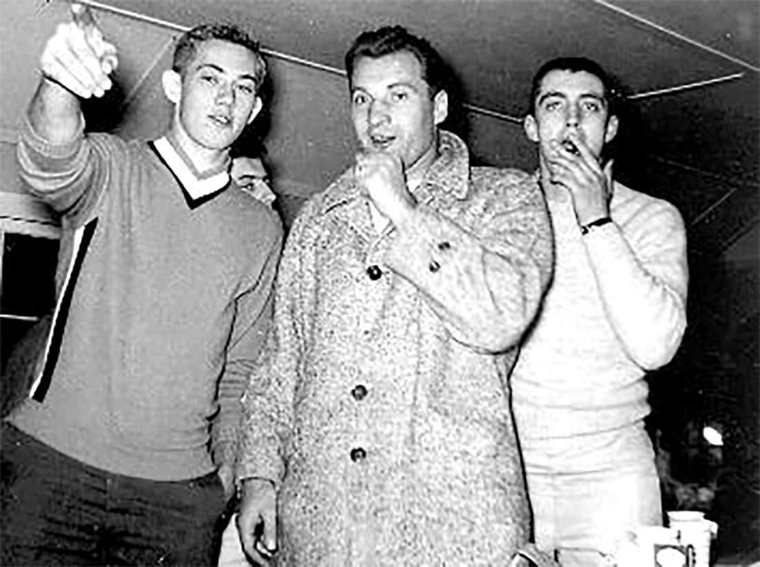 Films of Bobcat football in 1950s and 1960s under Coach Malinak being ...